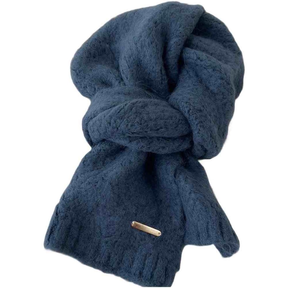 Women's Thick Cable Knit Scarf - Soft Skin-Friendly Knitted Fabric ...