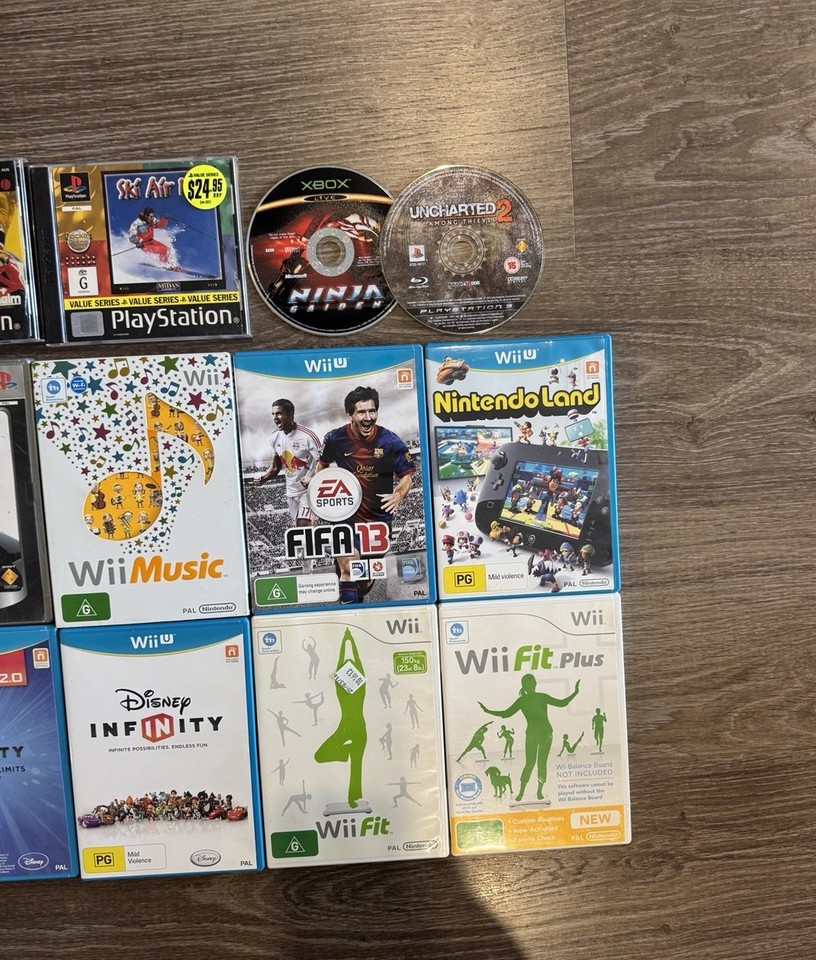 PS1 PlayStation 1 PS2 Wii U Wii Xbox Original Video Game Bulk Lot Gran ...