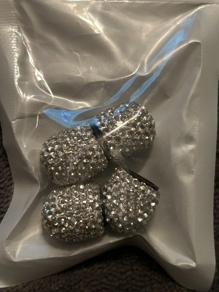 Bling Rhinestone Tire Valve Stem Caps - Set of 4 - New | eBay