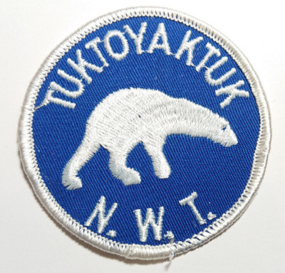 Vintage Tuktoyaktuk NWT Northwest Territories Polar Bear Patch Badge ...