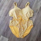 NWT Rhode Yellow Floral One Piece Swimsuit Size 3X | eBay