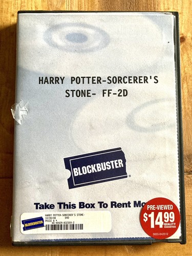 HARRY POTTER & THE SORCERER’S STONE RARE ORIGINAL BLOCKBUSTER RENTAL ...