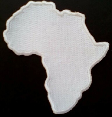 Rasta Africa Map (White) Embroidered Patches 3.25"x3" iron-on | eBay