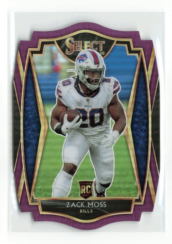 ZACK MOSS #169 RC 2020 PANINI SELECT BILLS Purple Premier | eBay