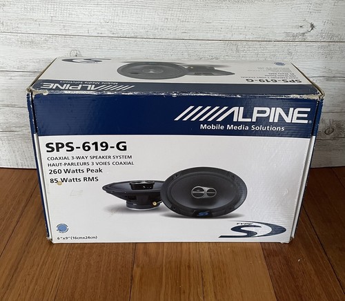 Alpine SPS-619G 6x9" Type-S 3 Way Speakers w/ Grilles - Almost New ...