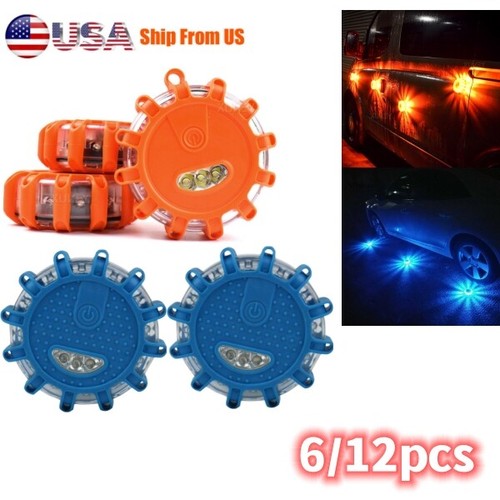 6/12PCS ORANGE LIZARD FLARE - VERY BRIGHT LED ROAD HAZARD AUTO FLARE ...