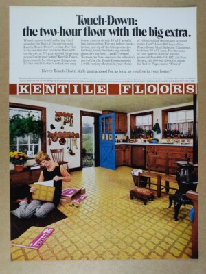 1971 Kentile Touch-Down Vinyl Asbestos Floor Tile vintage print Ad | eBay