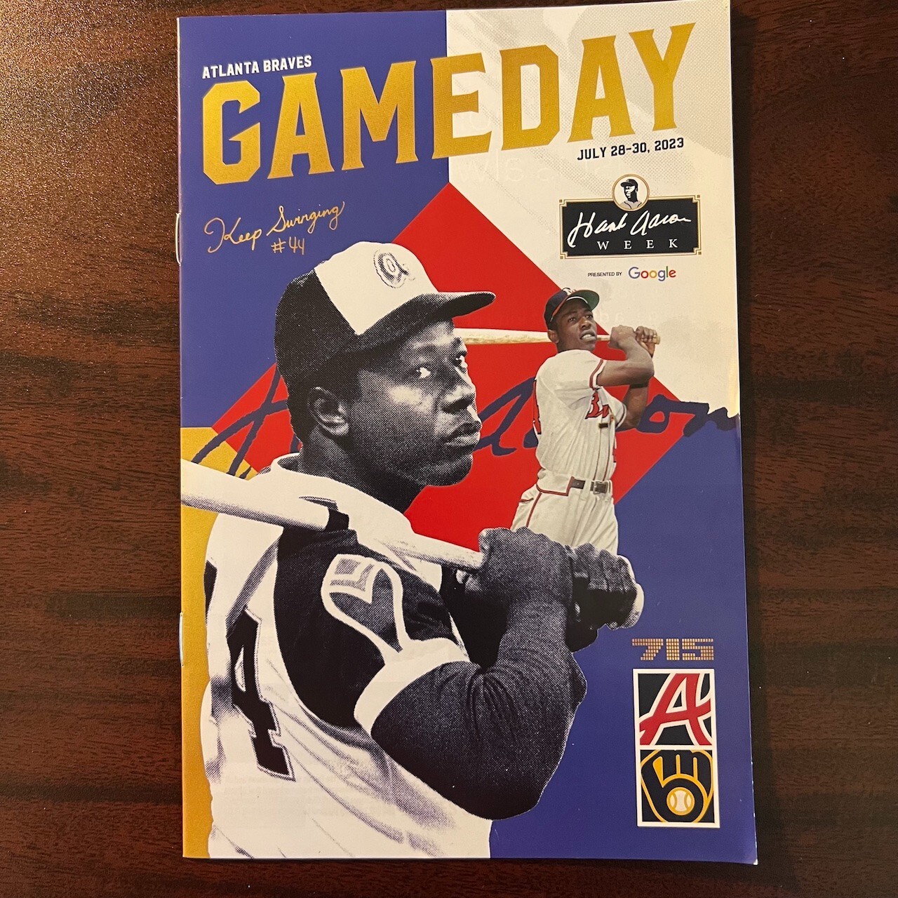 Hank Aaron GameDay Magazine • Atlanta Braves July 2023 • Truist Park | eBay