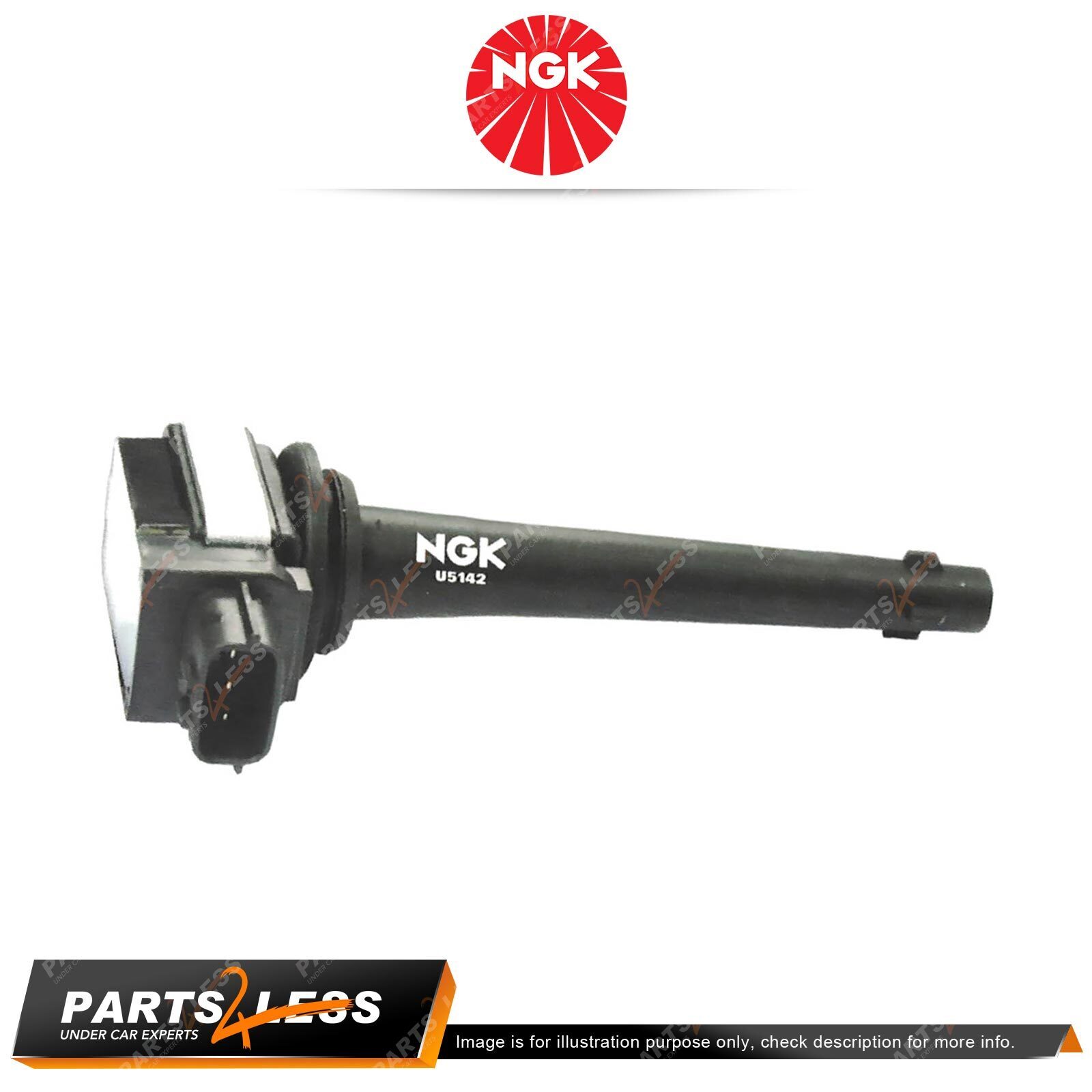 NGK Ignition Coil U5142 - Ignition System Single Coil Refer 22448CJ00A ...