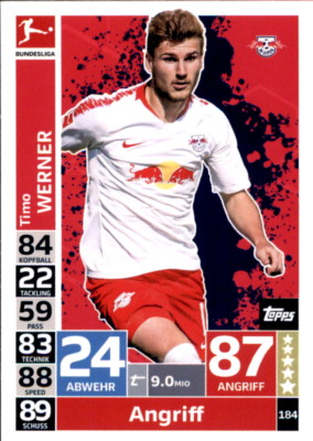 Topps Match Attax 18/19 - 184 - Timo Werner | eBay