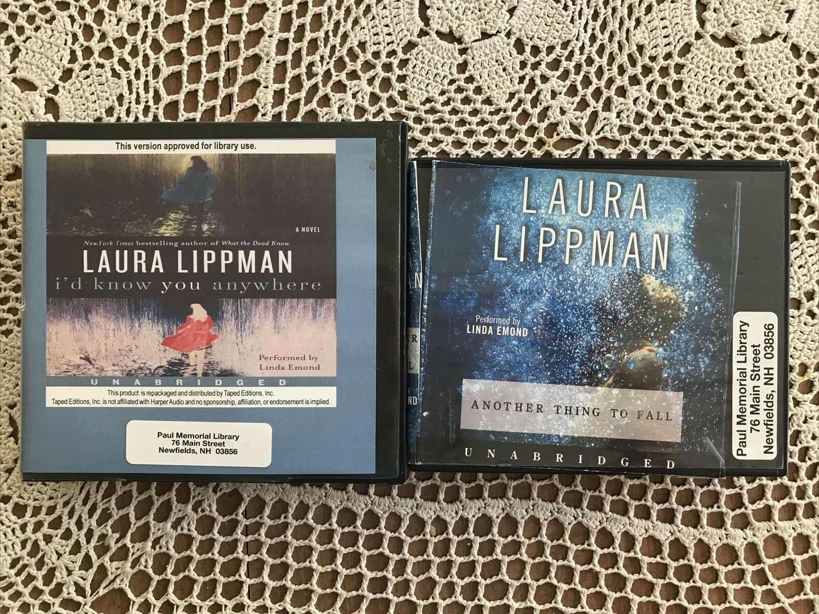 Lot of 2 Laura Lippman (AUDIO, CD) Another Thing to Fall, I'd know You ...
