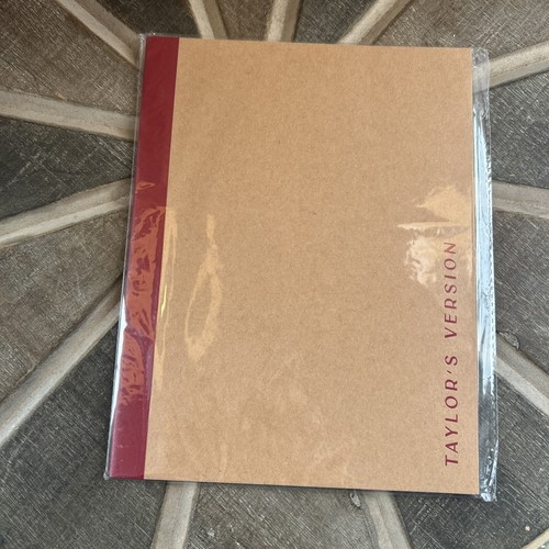 Taylor Swift Taylor’s Version Notebook Journal Red Official Merch New ...