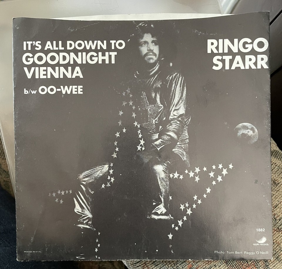 RINGO STARR---IT'S ALL DOWN TO GOODNIGHT VIENNA (Picture Sleeve Only ...