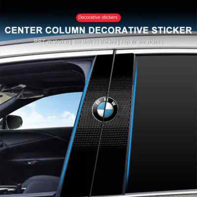 Car Window Center Pillar Sticker Trim B-pillar Cover Decals for BMW ...