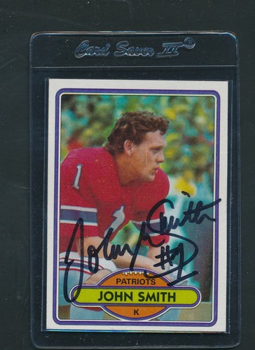1980 Topps #291 John Smith Patriots Signed Auto *A8469 | eBay