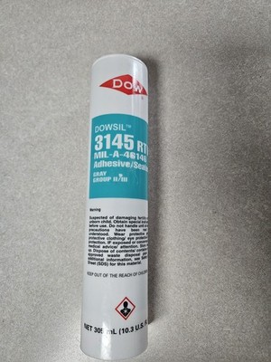 DOWSIL 3145 Gray Dow Corning Expiration August 2025. 10.3 Oz. 305 ML ...