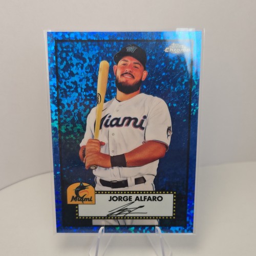 2021 Chrome Platinum Anniversary Base Blue Mini Diamond #419 Jorge Alfaro /199 | eBay