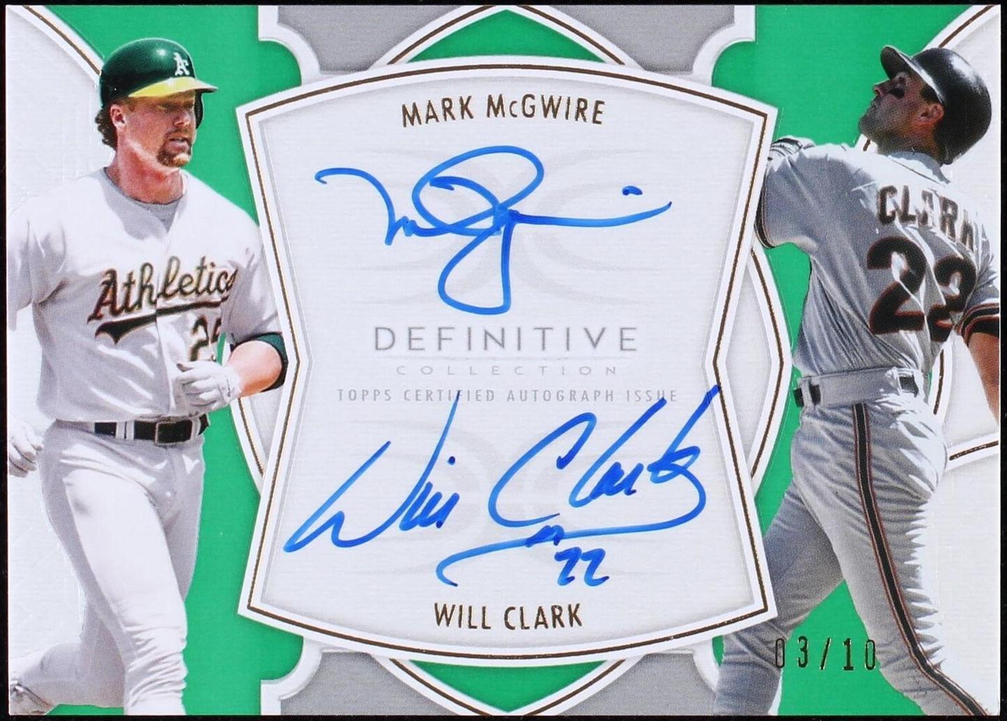 2020 Topps Definitive Collection - Dual Autograph Collection Mark ...