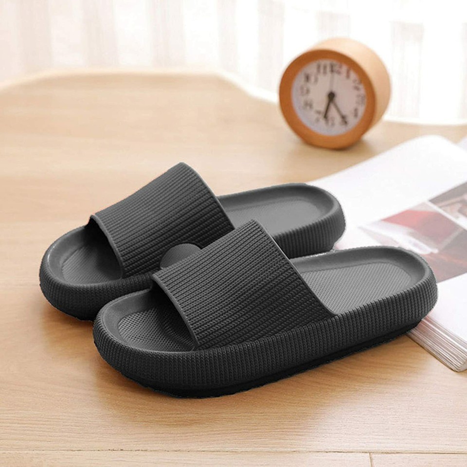 Cozy Pillow Slides Anti-Slip Sandals Ultra Soft Slippers Cloud Home ...