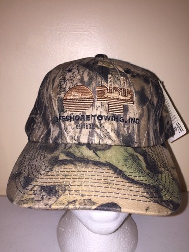 MOSSY OAK OFFSHORE TOWING VINTAGE Rare Trucker Hat Baseball Cap Retro ...