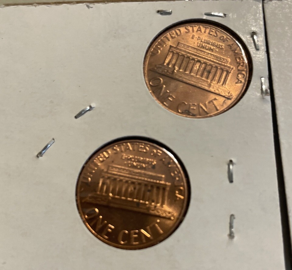 1982 PD Lincoln Uncirculated Cent 7 Coin Variety Penny Set With Spots ...