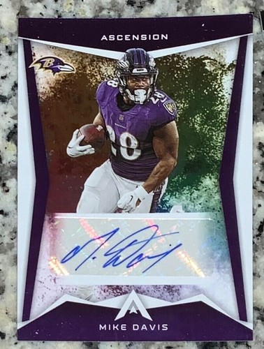 2022 Panini Chronicles ASCENSION Mike Davis Auto Autograph Card RAVENS ...