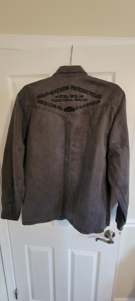 Harley-Davidson Genuine Motorclothes Suede Shirt Jacket 96455-17VM- XL ...
