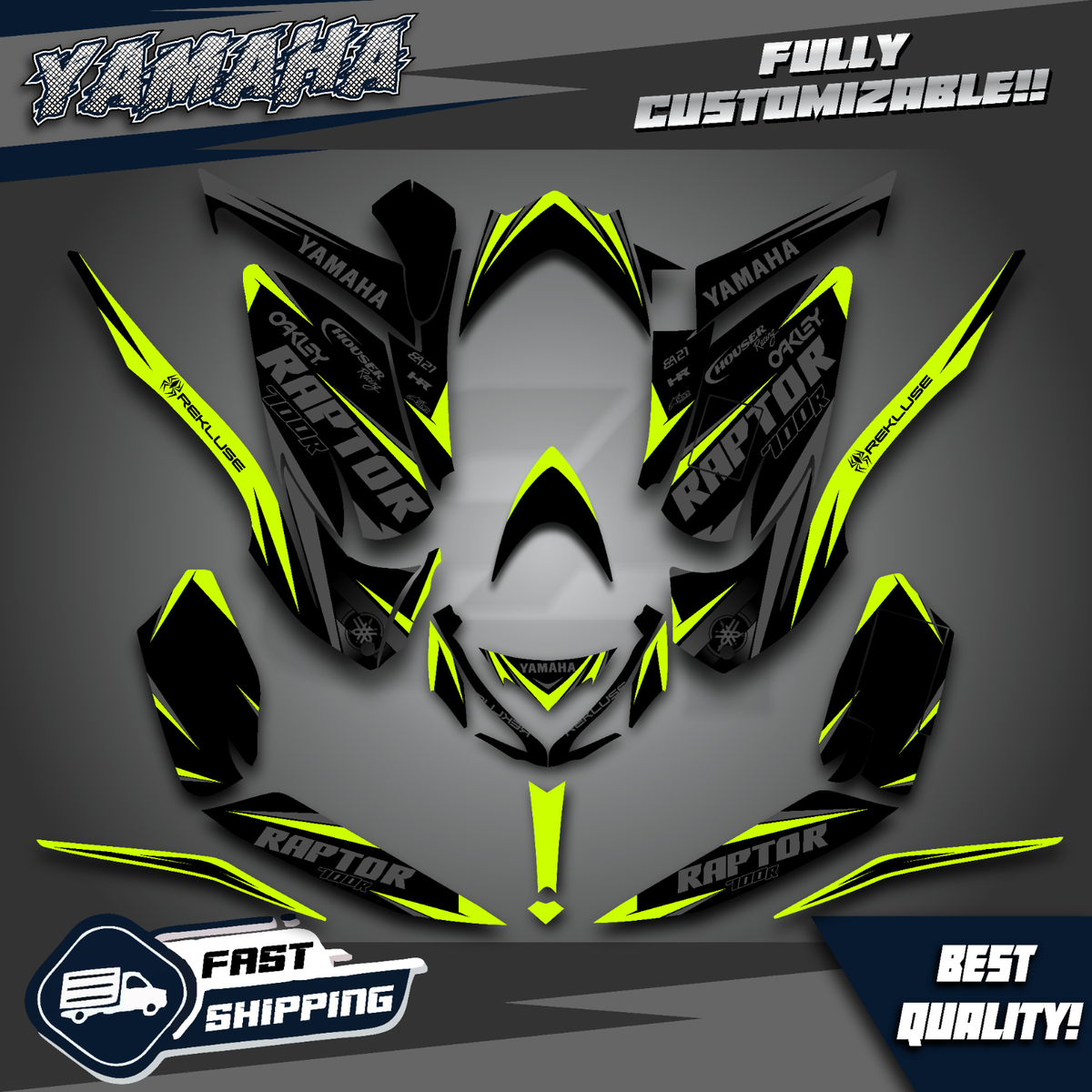 Yamaha Raptor Stickers 1 ONE INDUSTRIES Yamaha Raptor Decals Graphics