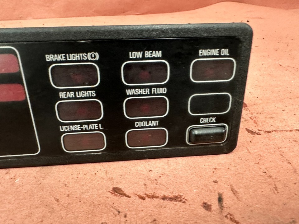 BMW E30 325I 320I 325e E28 Check Control Panel Dash Warning Light OEM ...
