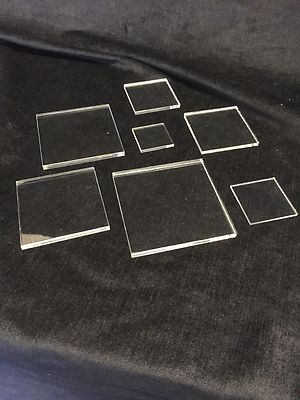 CLEAR PERSPEX ACRYLIC SQUARES 2mm 3mm 4mm 5mm 6mm 8mm 10mm | eBay UK