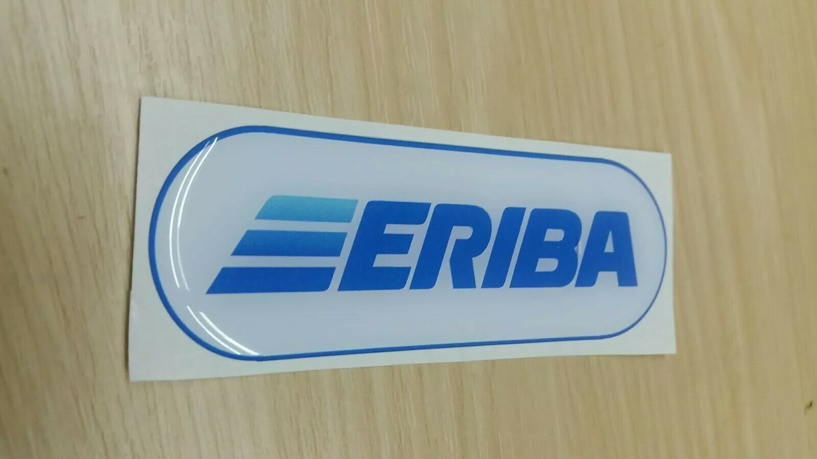 ERIBA 100mm x 35mm Caravan Badge RESIN DOMED Decal x 1 Dent Scratch ...