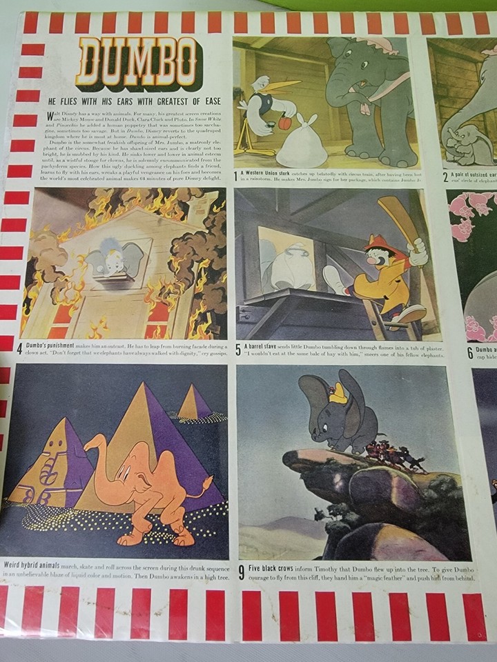 Vintage Disney Dumbo Article from 1941 LIFE Magazine In Plastic For ...