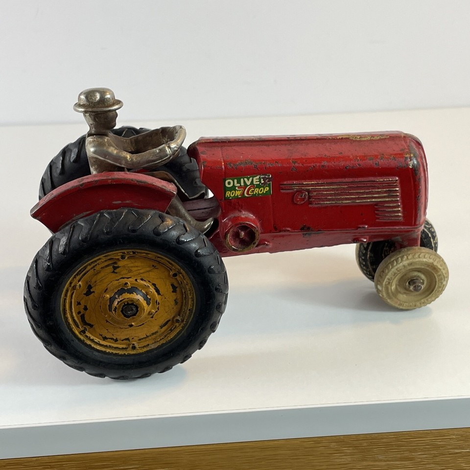 ANTIQUE 1930s ARCADE CAST IRON TOY OLIVER 70 ROW CROP FARM TRACTOR 30s ...