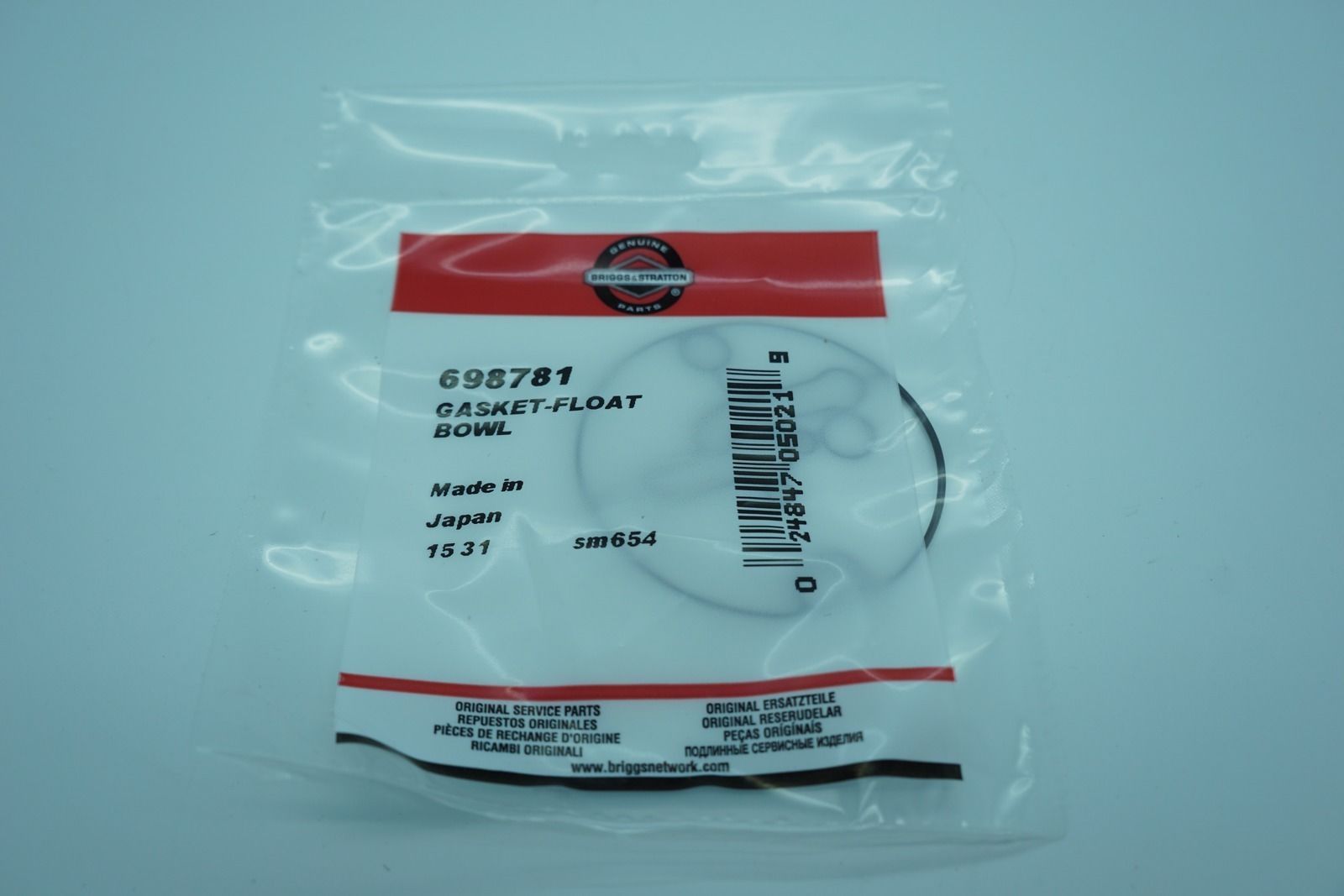 GENUINE OEM BRIGGS & STRATTON PART # 698781 FLOAT BOWL GASKET | eBay