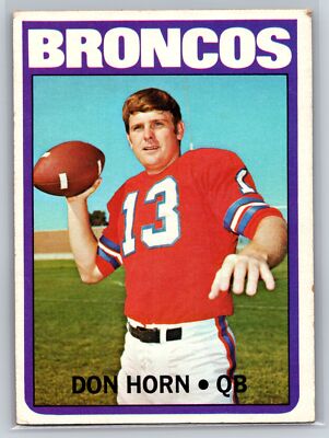 1972 Topps #178 Don Horn Broncos San Diego State | eBay