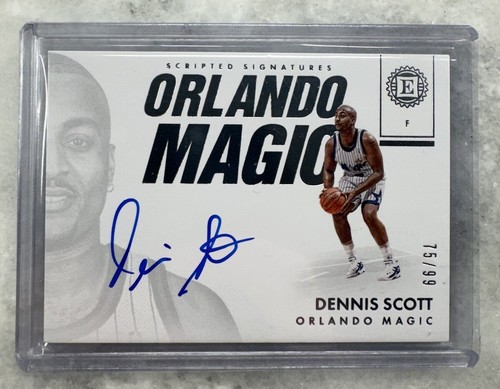 2017-18 Panini Encased Scripted Signatures DENNIS SCOTT AUTO SP /99 ...
