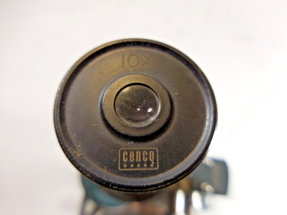 Cenco Microscope 60910-1 w/0.25X, 0.65X Objectives | eBay