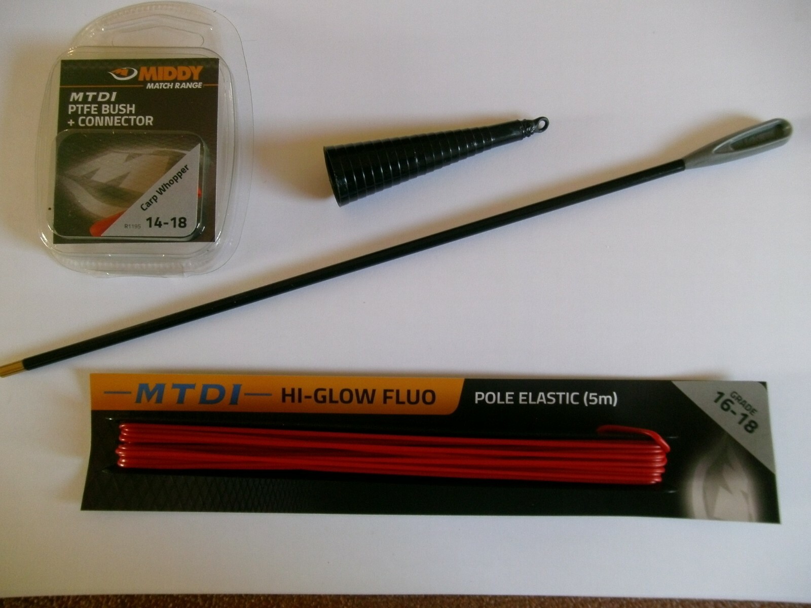 MIDDY MTDI POLE ELASTIC WITH PTFE /CONNECTOR/ BUNG 6 x SIZES ...