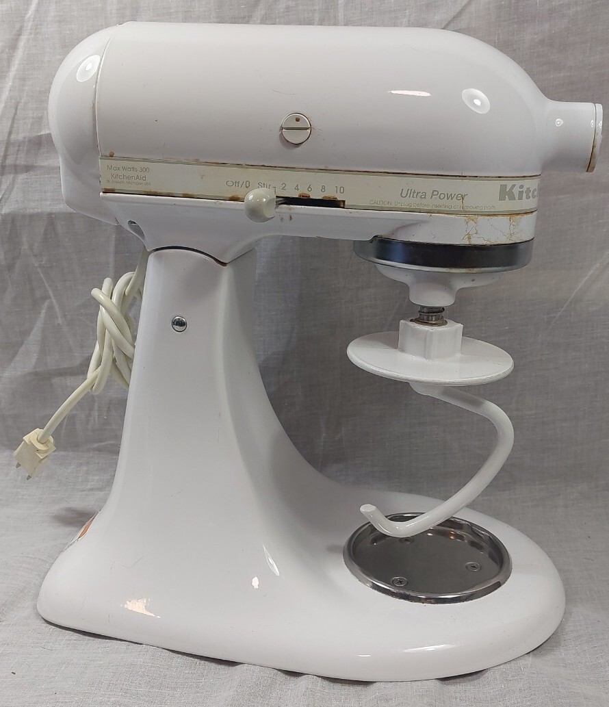 White KitchenAid KSM90 300W Ultra Power Stand Mixer for sale online | eBay