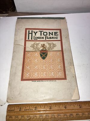 HyTone Linen fabric writing pad very old | eBay