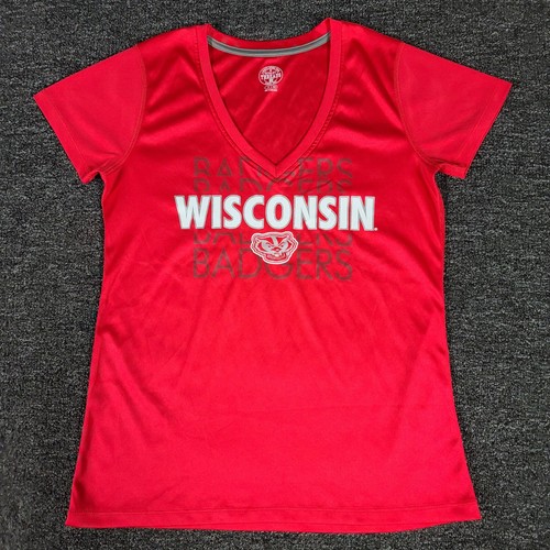Wisconsin Badgers Top Womens Small 4/6 Red Rivalry Threads NCAA Team V ...