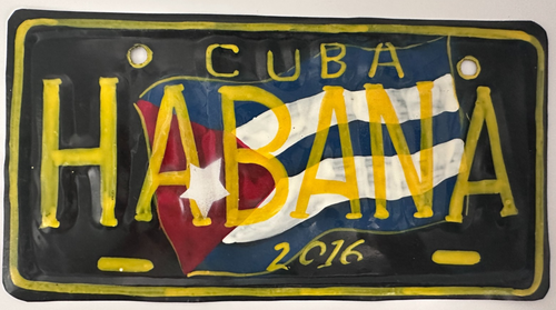 2016 Habana Cuba Embossed License Plate Decoration Cuban Flag Havana | eBay