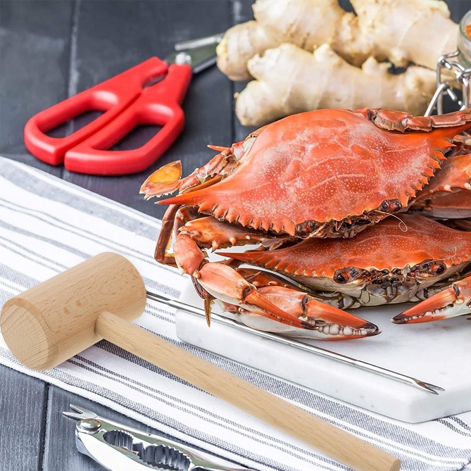 12 Pcs Lobster Cracker Seafood Hammer Crab Leg Crackers Peeling Tools ...