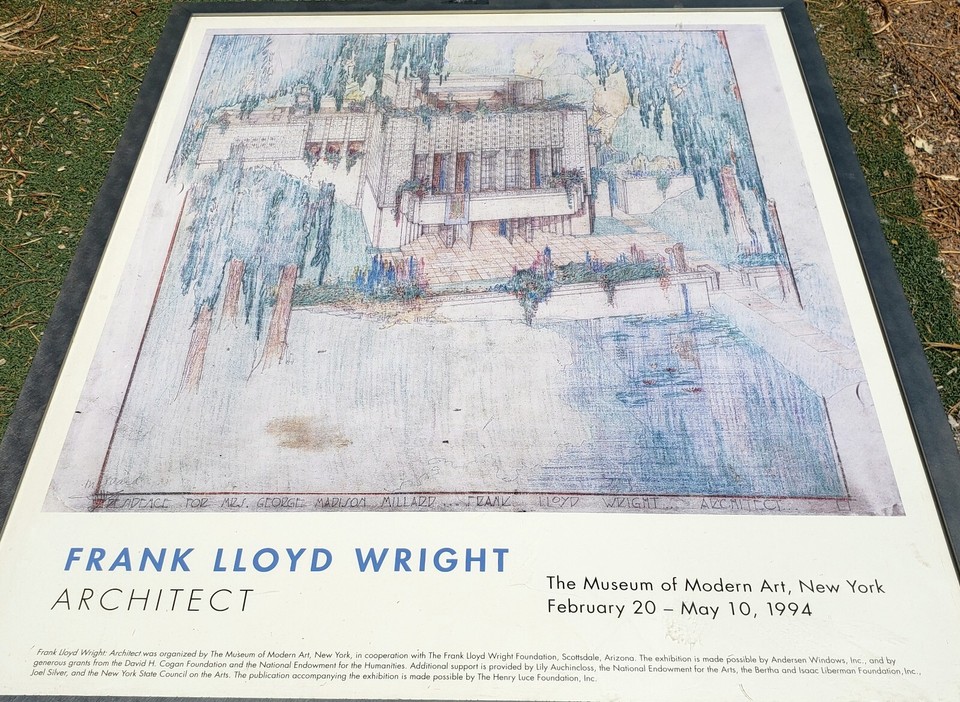 RARE FLOYD LLOYD WRIGHT ARCHITECT MUSEUM OF MODERN ART NY. PRINT LH | eBay
