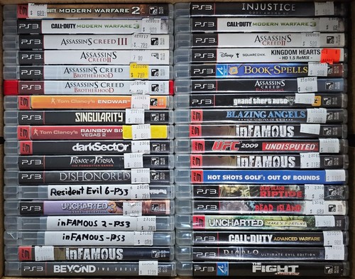 PS3 - Lot of 44 PlayStation 3 Games - AC, CoD, Uncharted, Far Cry ...