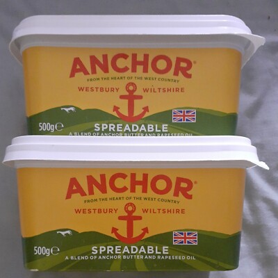 2 tubs of Anchor Butter spreadable 400g x2=800G. Free Postage ...