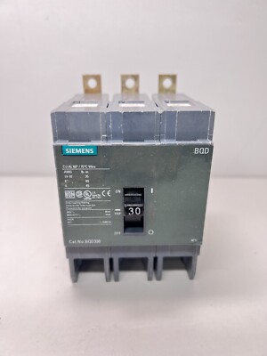 BQD330 SIEMENS 3 POLES 30 AMP 480V 14KA CIRCUIT BREAKER NEW Surplus | eBay