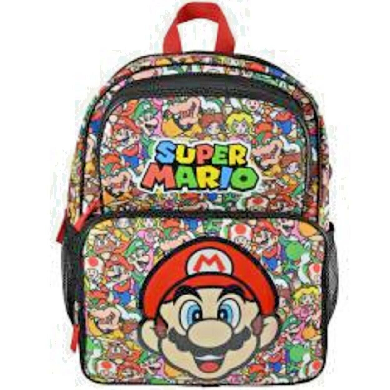 Super Mario Face w/Luigi Goomba King Koopa Toad Characters allover 16 ...