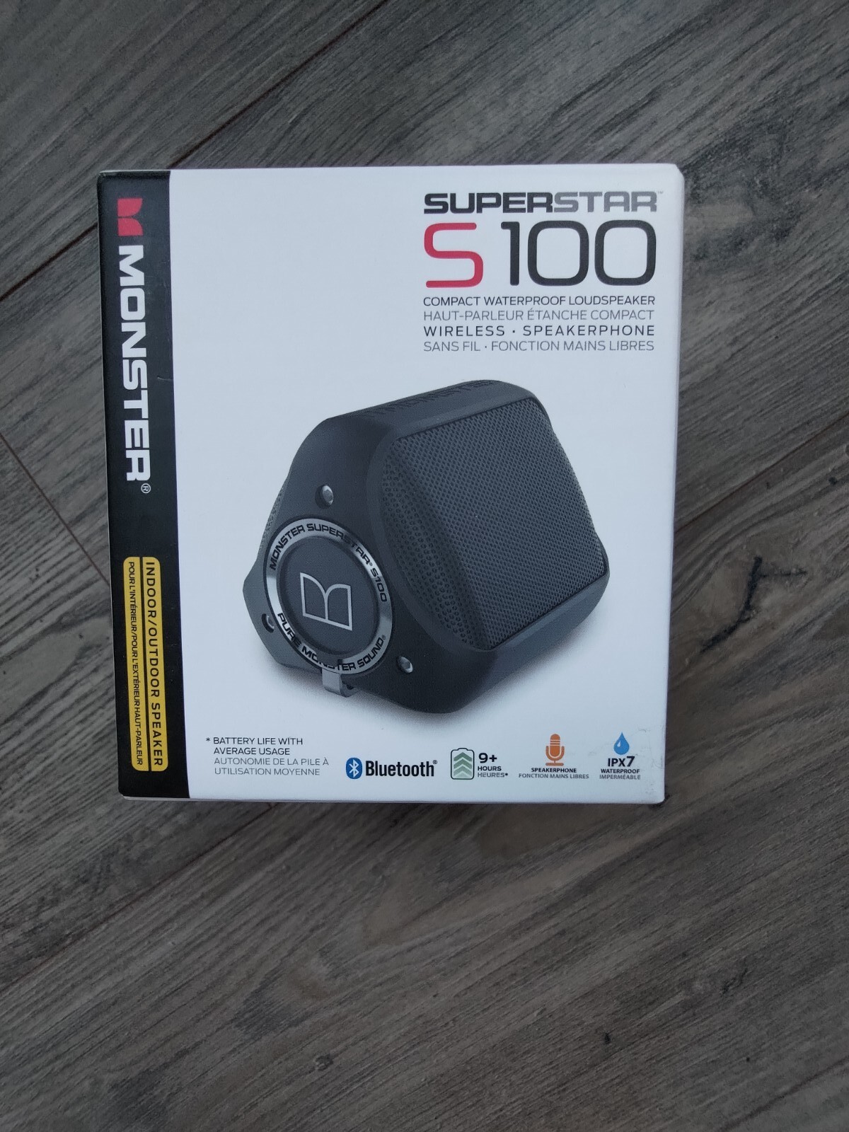 Monster Superstar S100 Bluetooth Speaker, Indoor/Outdoor, Waterproof ...