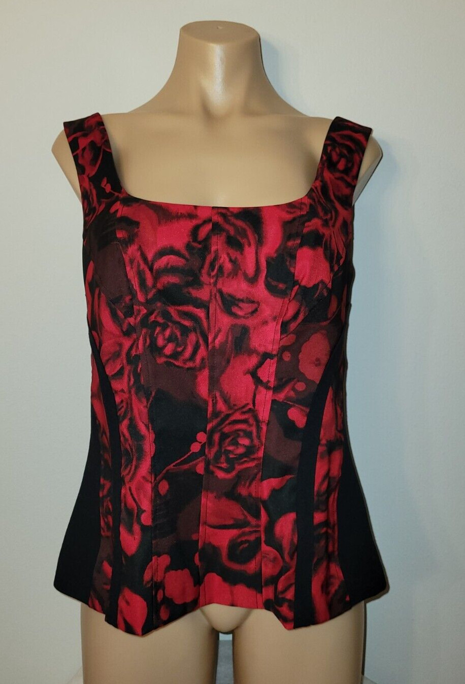 Cache Vintage Retro Large Red Black Rosette Floral Co… - Gem